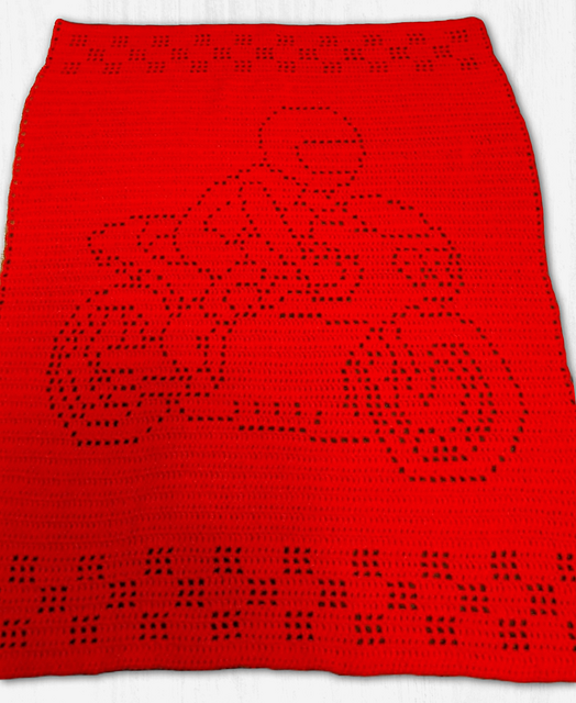 Ravelry: Motorbike Filet Blanket pattern by Carla Gasson