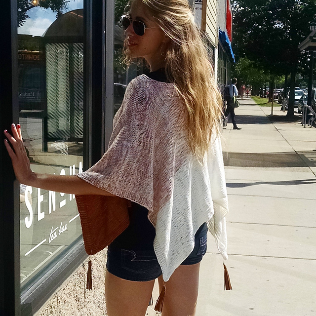 Ravelry: Feza Tasseled Poncho pattern by StevenBe