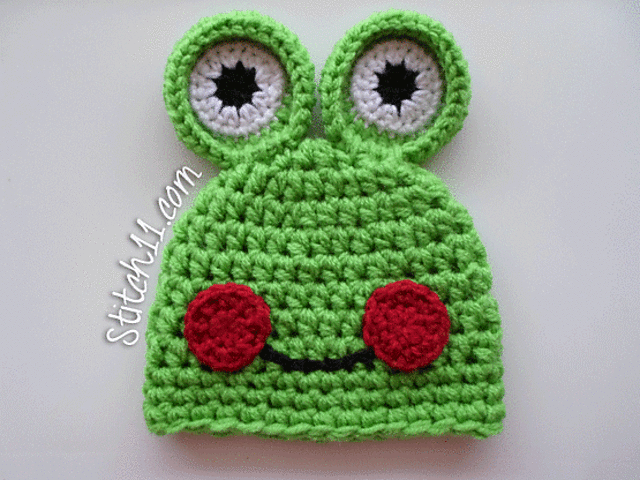 Ravelry: 0-3 Month Frog Hat pattern by Stitch11