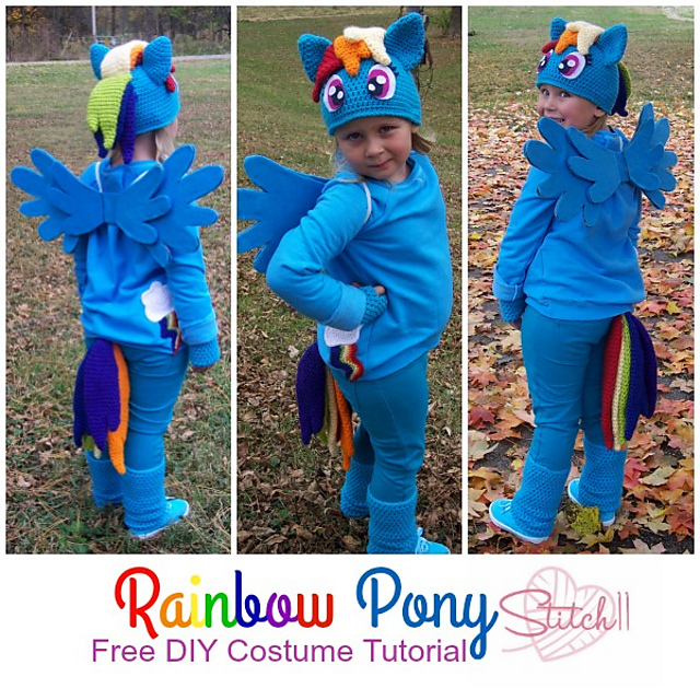 Ravelry: DIY Rainbow Pony Costume pattern by Stitch11