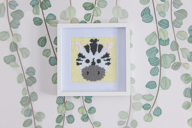 Ravelry: Zuri the Zebra Frame pattern by Jessica Jewell