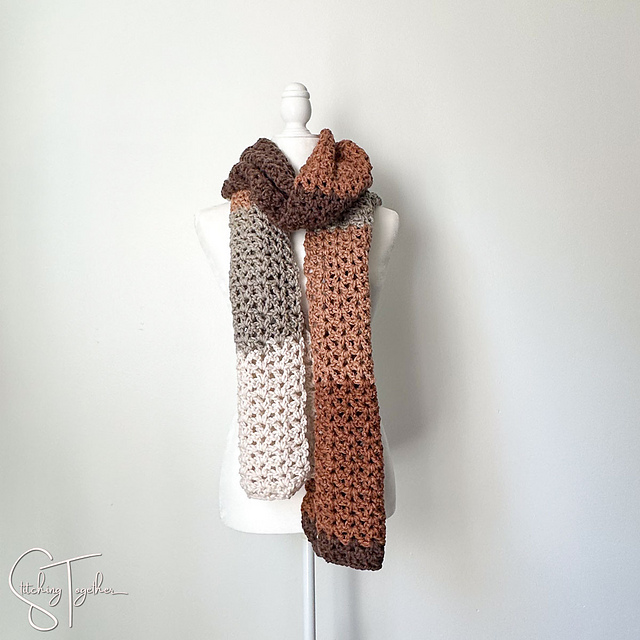 Ravelry: Easy V Stitch Scarf pattern by Jessica Underwood