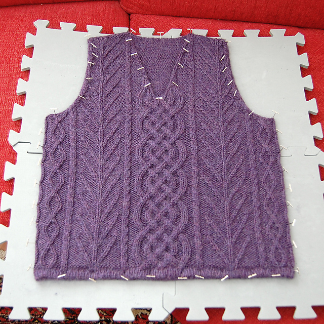 Ravelry: Stjarnkraft's Purple Aran Vest