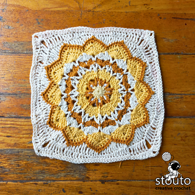 Ravelry: Star Flower Granny Blanket Square pattern by Stouto Creative ...