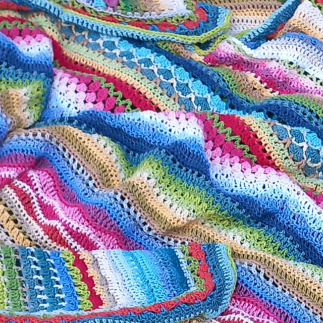 Ravelry: Stitch Sampler Scrapghan for Beginners pattern by Stouto ...