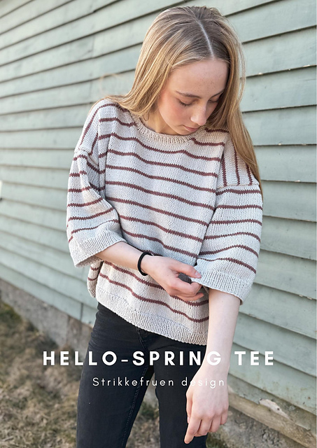 Ravelry: hello spring tee pattern by Mona Nilsen