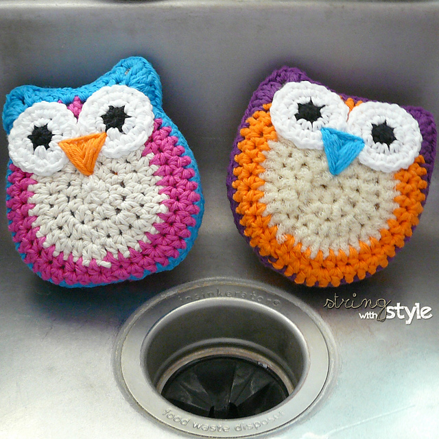 Ravelry: Owl Dish Scrubbie pattern by BreeAnna Laub