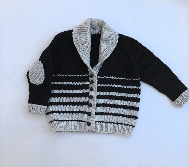 Ravelry: Black & Tan Cardigan pattern by Katherine Teixeira