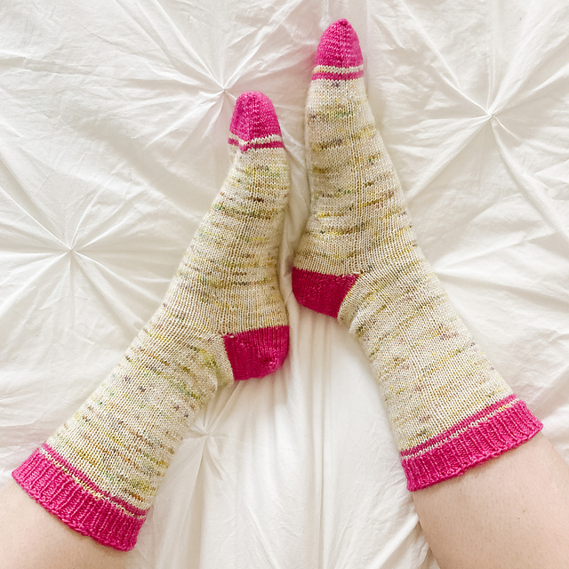 Ravelry: Taste the Rainbow Socks pattern by Ashley Ratnam