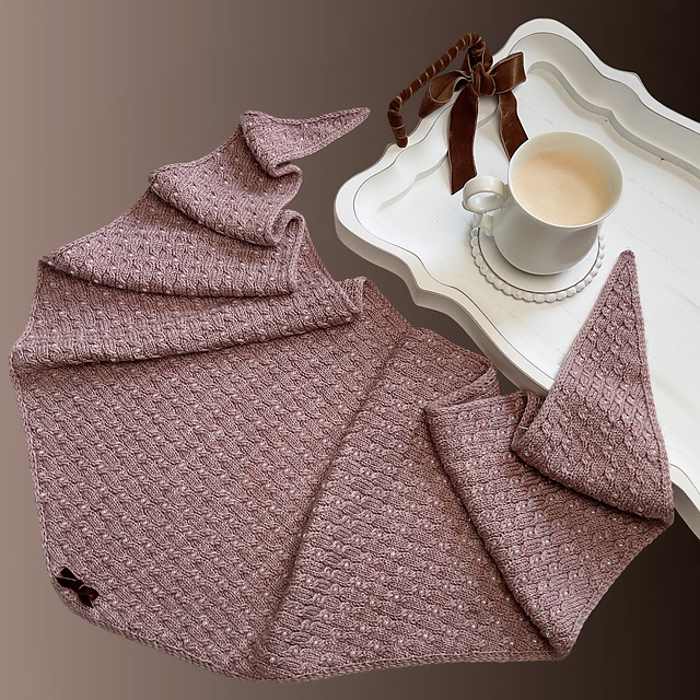 Ravelry: Wool & Coffee Shawl pattern by Alexandra Davidoff