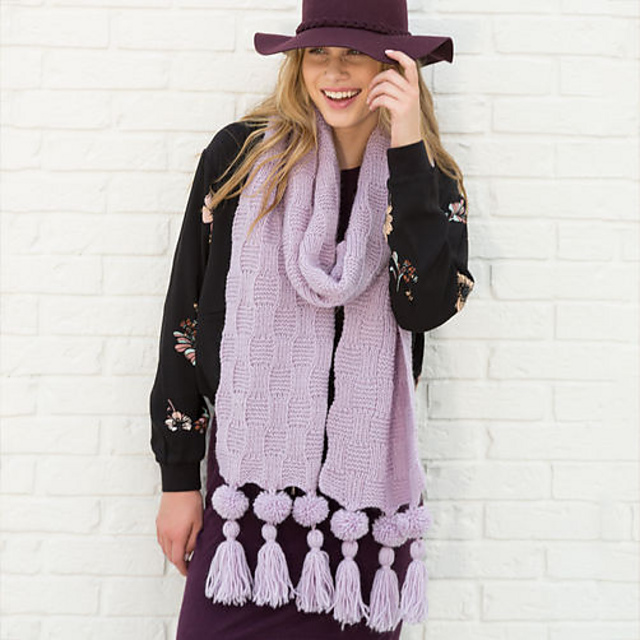 Ravelry: Purple Knit Super Scarf pattern by Alexandra Davidoff
