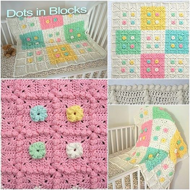 Ravelry: Dots in Blocks pattern by Sue Solakian