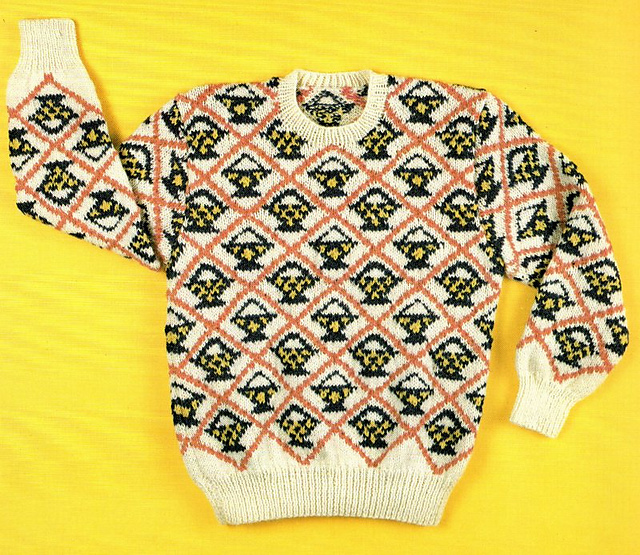 Ravelry: Basket Quilt Pullover pattern by Stephen & Carol Huber