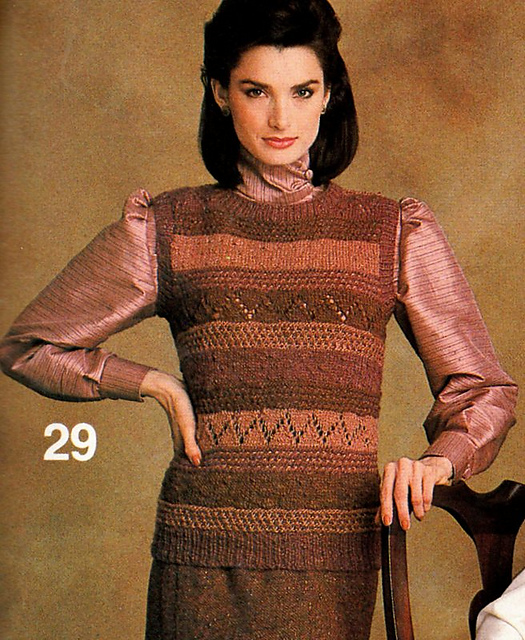 Ravelry: #29 Pointelle Pullover Vest pattern by Barbara Nudelman and ...