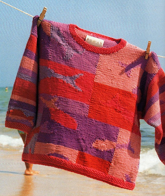 Ravelry: Stained Glass Fish (child's sweater) pattern by Zoë Mellor