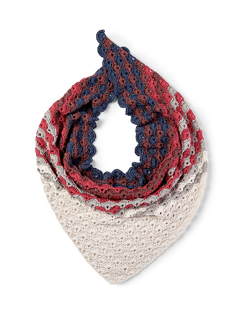 Ravelry: Fawning Over Fans Shawl pattern by Yarnspirations Design Studio