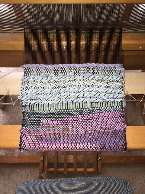 Ravelry: SundownAlpacas' Saori weaving