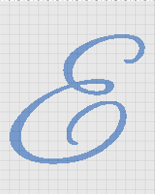 Ravelry: Monogram E Blanket pattern by Karin Whit