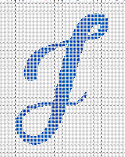 Ravelry: Monogram J Blanket pattern by Karin Whit