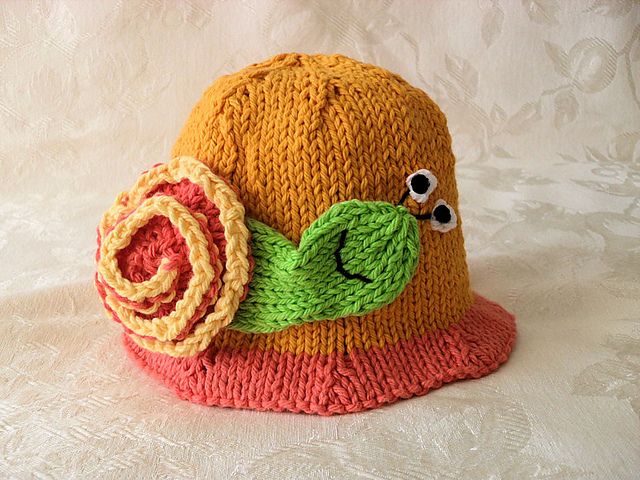 Ravelry: Snail Baby Hat pattern by Susan Gardner