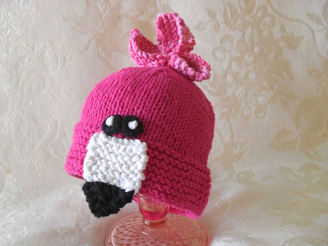 Ravelry: Pink Flamingo Baby Hat pattern by Susan Gardner