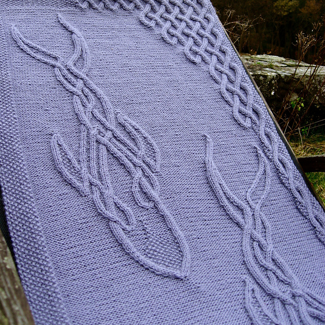 Ravelry: Glencoyne Dale Celtic wrap pattern by Susanne Daum