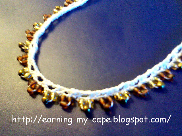 Ravelry: Crochet Chain and Bead Necklace pattern by Susie Oui Crochet