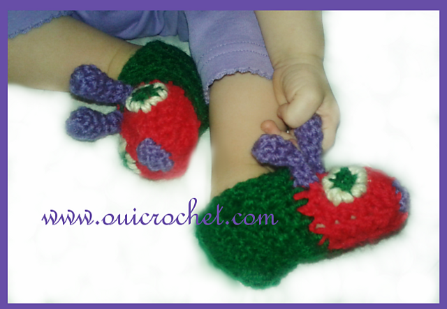 Ravelry: Caterpillar Baby Slippers pattern by Susie Oui Crochet