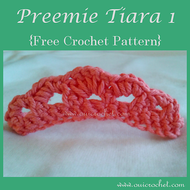 Ravelry: Preemie Tiara 1 pattern by Susie Oui Crochet
