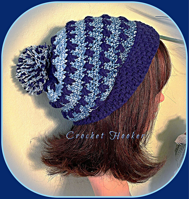 Ravelry: Desert Dream or Midnight Ocean Waves Slouch Hat pattern by ...