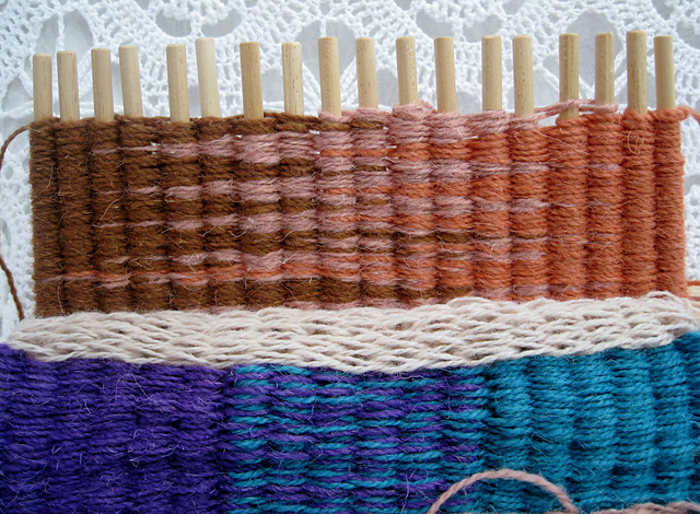 Ravelry: TanglewoodWeaver's Peg Loom Weaving Sampler