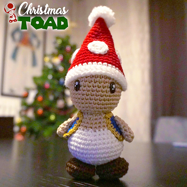 Ravelry: Super Mario Toad for Christmas pattern by Suzy Dias