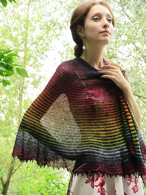 Ravelry: SvetlanaTomina's Kauni. Butterfly shawl