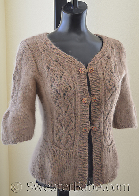 Ravelry: #70 Lush and Lacy Cardigan pattern by SweaterBabe