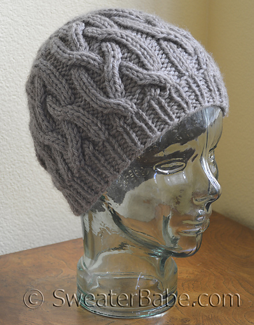 Ravelry: #92 One Skein Braided Cable Hat pattern by SweaterBabe
