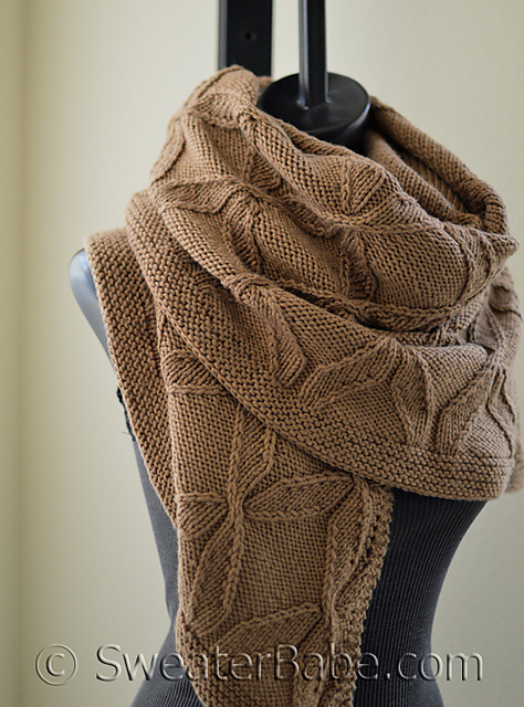 Ravelry: #279 Twisted Lattice Shawl pattern by SweaterBabe