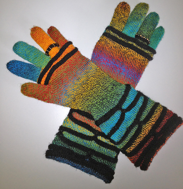 Ravelry: Sylvai's Colorful Blue-Hands II
