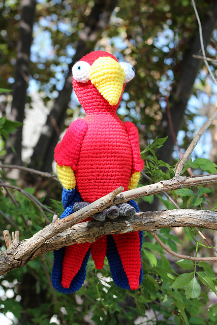 Ravelry: Parrot - Scarlet Macaw pattern by TBoutiqueCritters