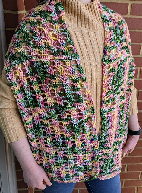 Ravelry: The Garden Trellis Wrap pattern by Gulls & Guaros