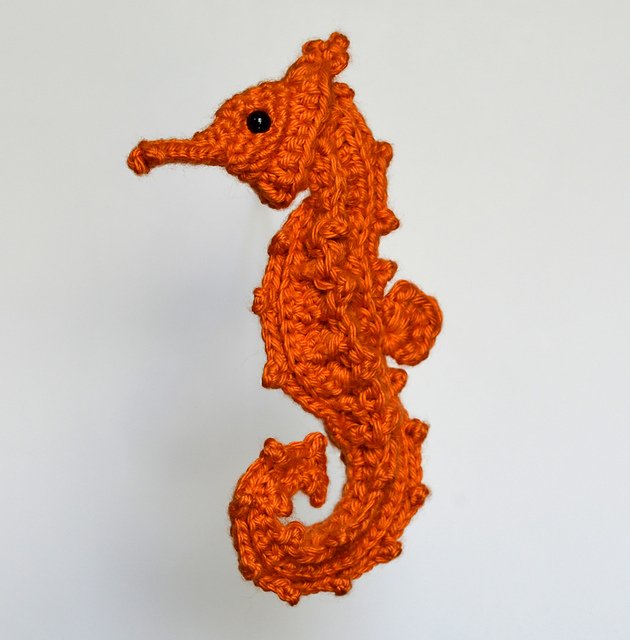 Ravelry: TFiner's Spiny Orange Seahorse