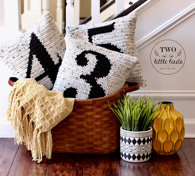 Ravelry: The {Spencer} Number Pillow pattern by Emily Anne