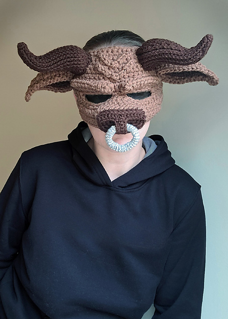 Ravelry: Bull Costume Mask pattern by Jen Knight