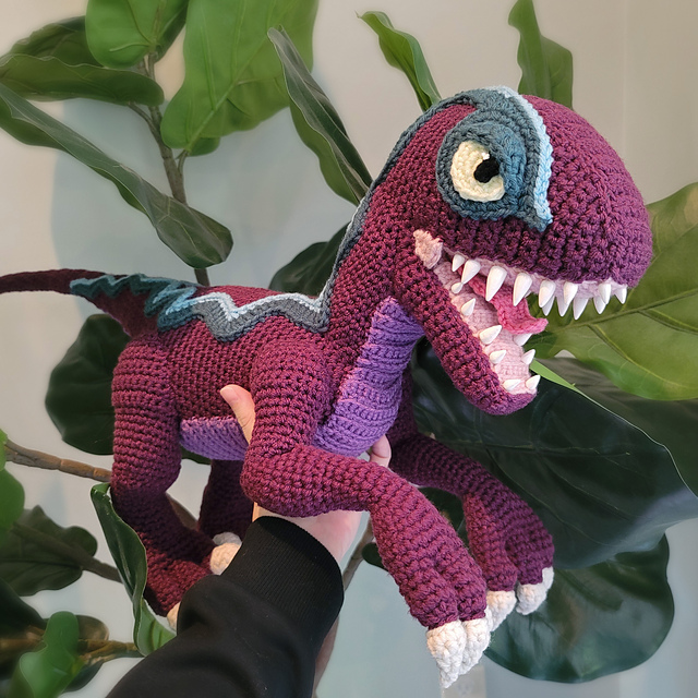 Ravelry: Raptor Dinosaur Stuffed Animal pattern by Jen Knight