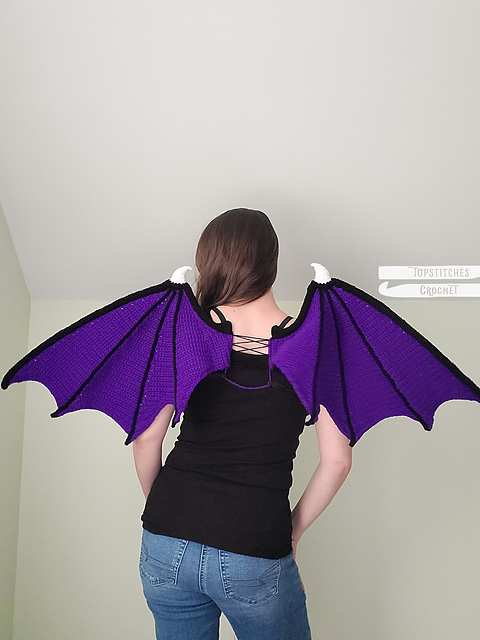 Ravelry: Wearable Crochet Dragon Wings pattern by Jen Knight