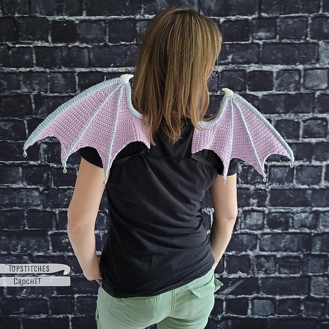 Ravelry: Mini Wearable Dragon Wings pattern by Jen Knight