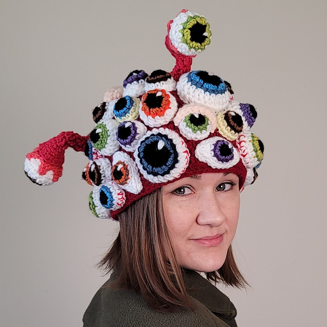 Ravelry: All Seeing Eyeball Hat pattern by Jen Knight
