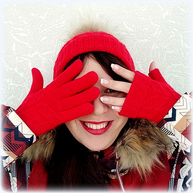 Ravelry: Scarlet Аccessories for Hands pattern by VikTORYa Petrichenko