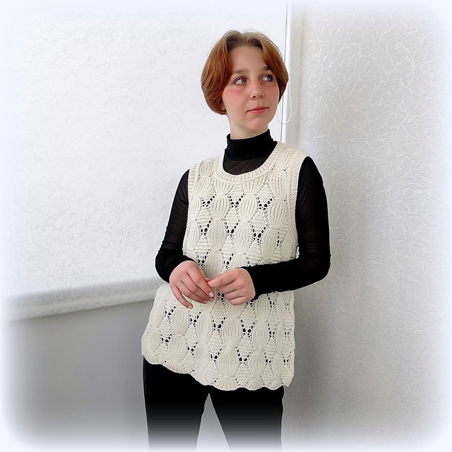 Ravelry: Paper Lanterns Vest pattern by VikTORYa Petrichenko