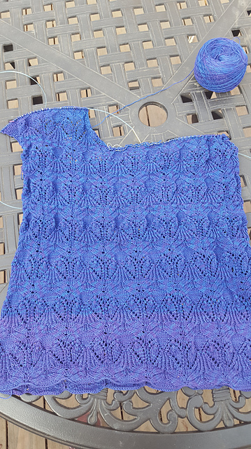 Ravelry: KnitwitchBoreal's Mood Indigo Lace Top