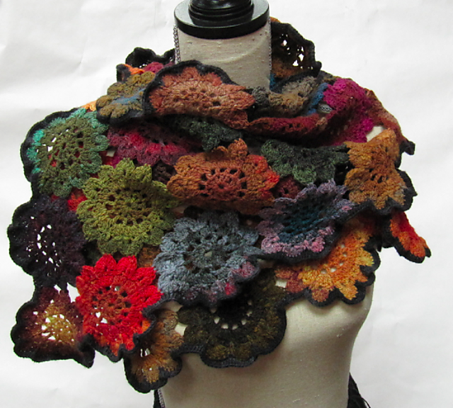 Ravelry: Japanese Motif Shawl or Scarf pattern by Crafty Lady Trio